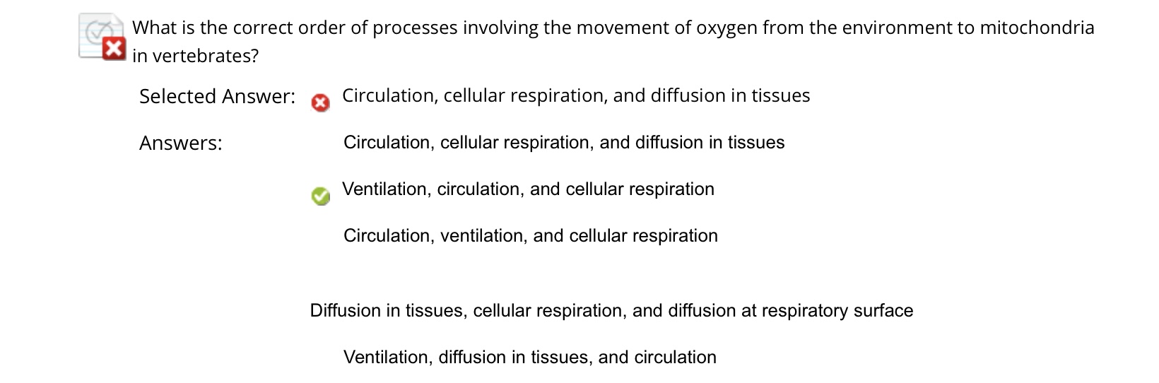 Solved Can you please explain why the wrong answer(red X) is | Chegg.com