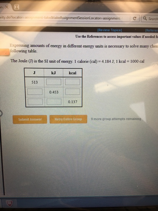 Solved Expressing amounts of energy in different energy | Chegg.com