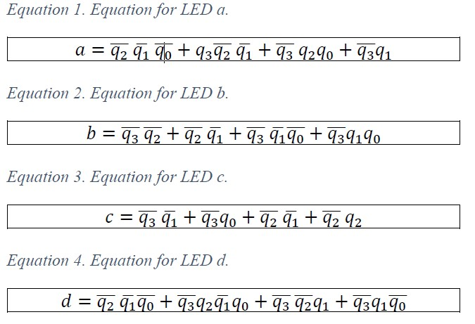 Solved Equation 1. Equation for LED a. a = 92 91 90 + 9392 | Chegg.com