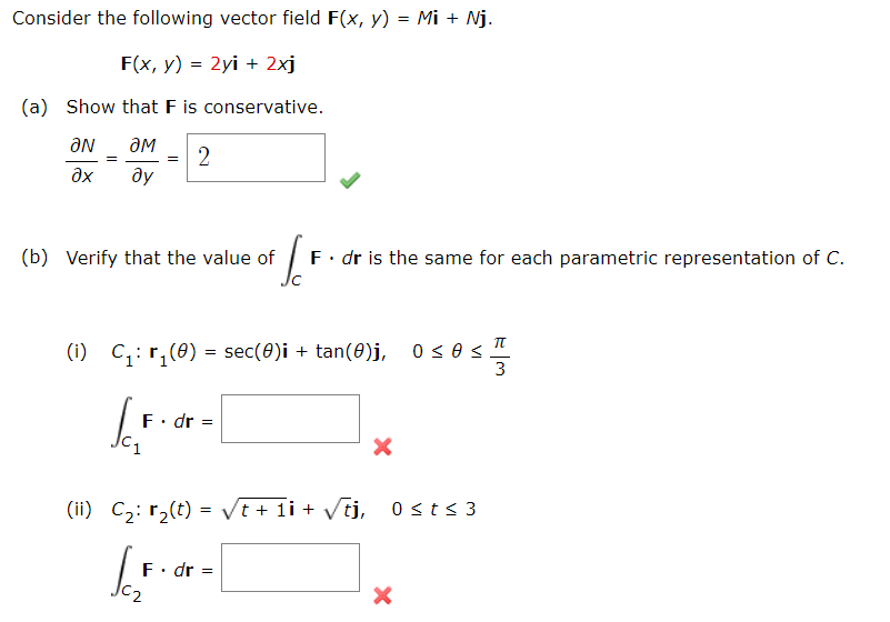 Solved Consider the following vector field | Chegg.com