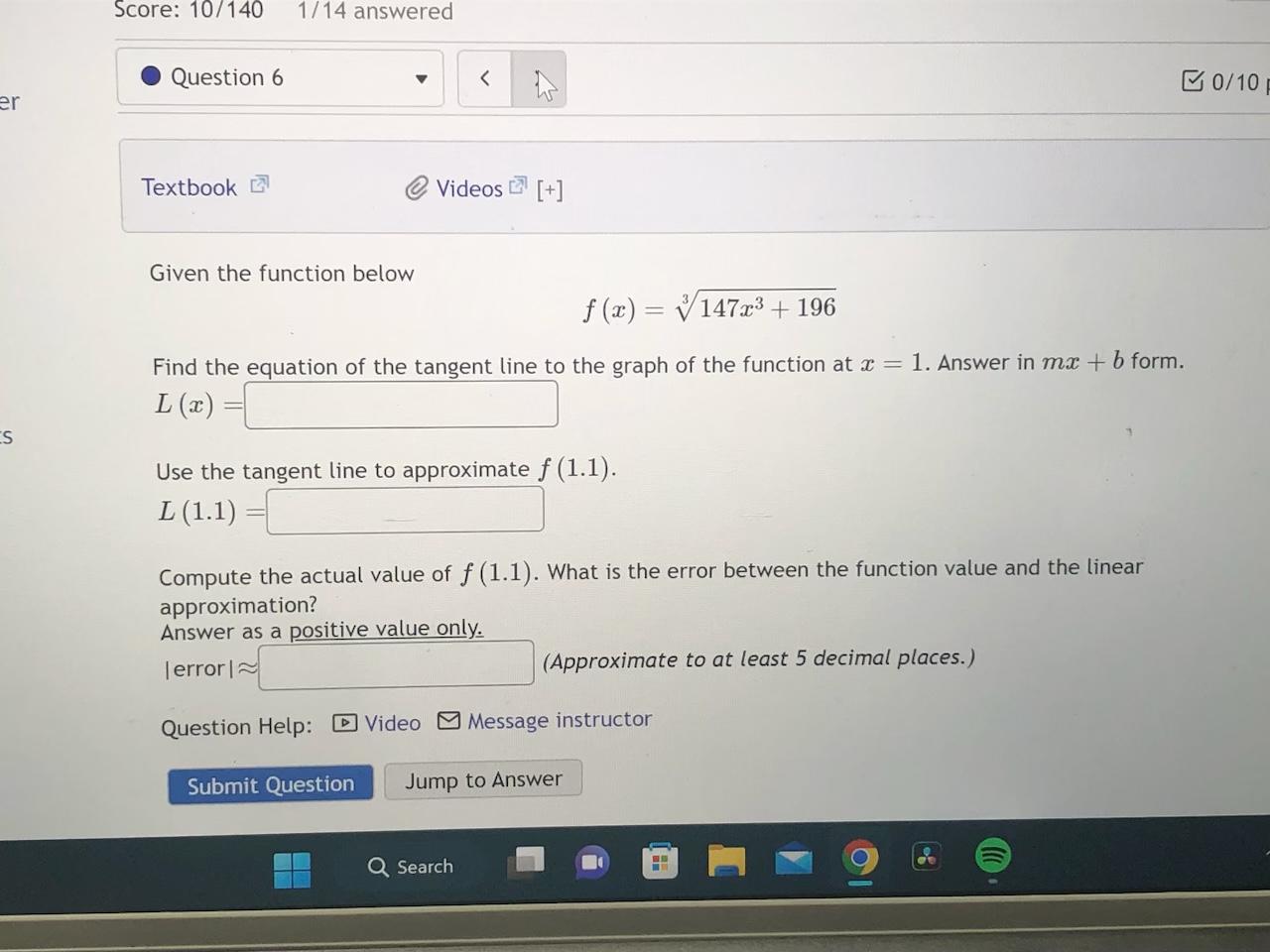 Solved Given the function below f(x)=3147x3+196 Find the | Chegg.com