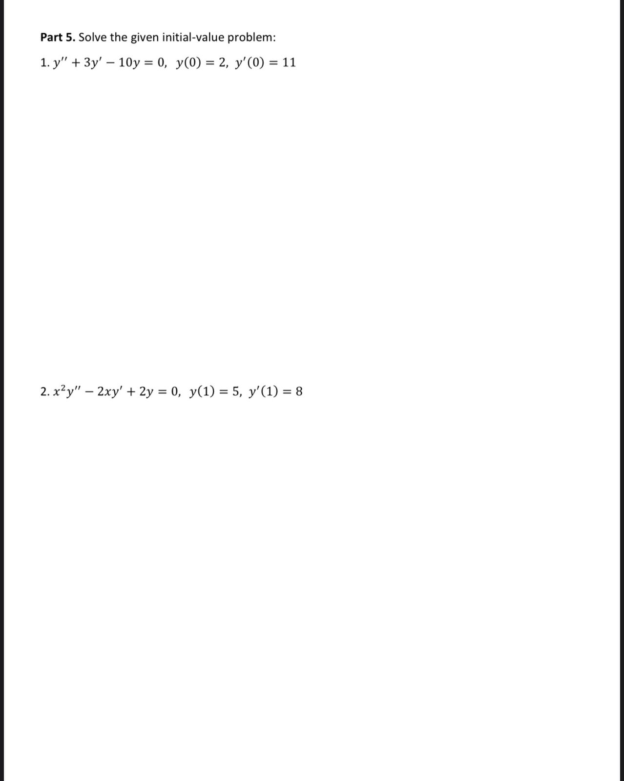 Solved Print and stable papers, then solve each problem in | Chegg.com