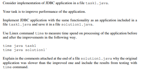 Solved Consider implementation of JDBC application in a file | Chegg.com