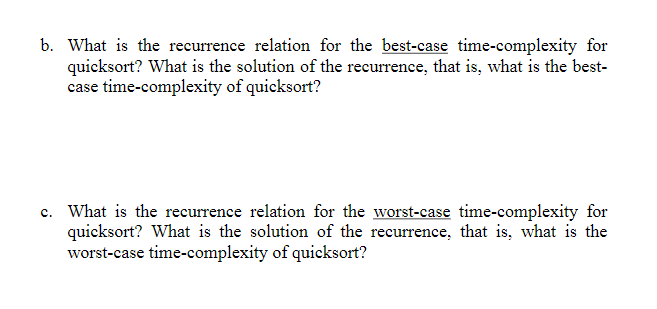Solved A Key Step Of The Quicksort Algorithm Is The 