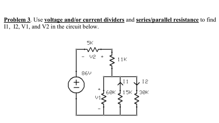 Solved Use voltage and/or current dividers and | Chegg.com
