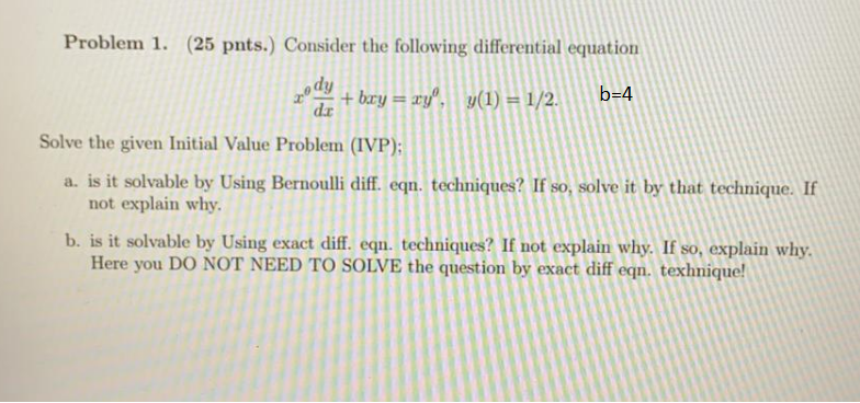 Solved Problem 1. (25 pnts.) Consider the following | Chegg.com