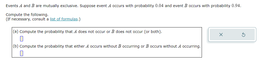 Solved Events A and B are mutually exclusive. Suppose event | Chegg.com