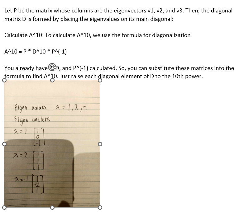 Solved Let P be the matrix whose columns are the | Chegg.com