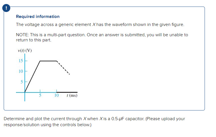 Solved Required Information The Voltage Across A Generic