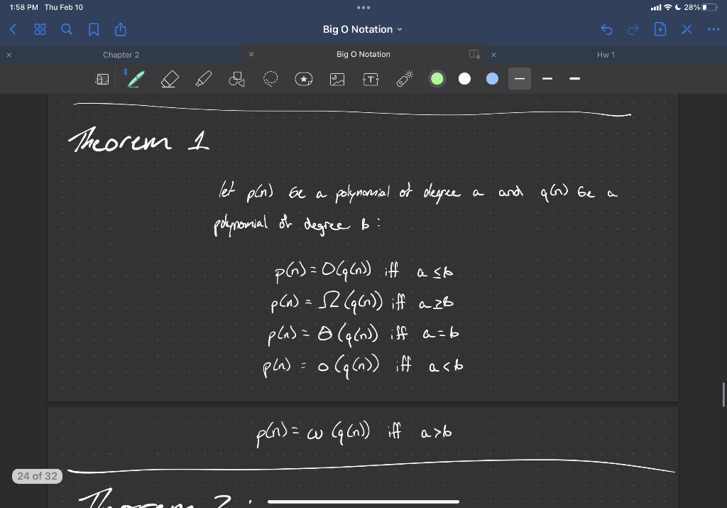 Solved 1:58 PM Thu Feb 10 .29% Big O Notation Chapter 2 Big | Chegg.com