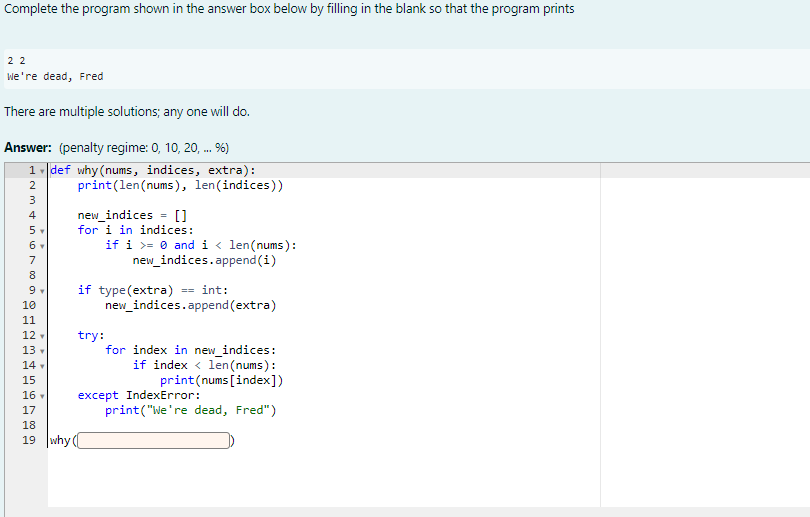 Solved Need help writing this code please! You can only add | Chegg.com