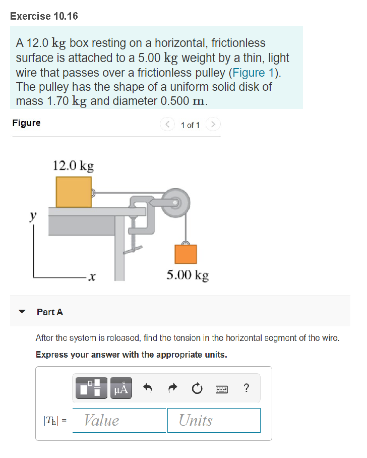 Solved Exercise 10.16 A 12.0 kg box resting on a horizontal, | Chegg.com
