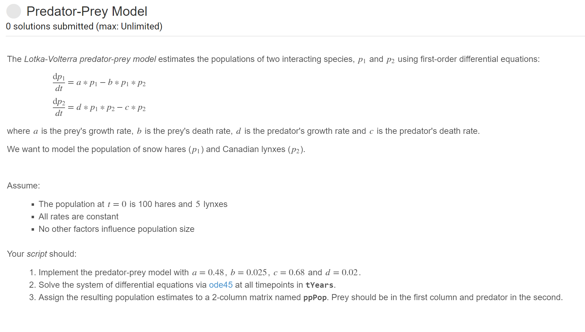 Solved 0 ﻿solutions submitted (max: Unlimited)The | Chegg.com