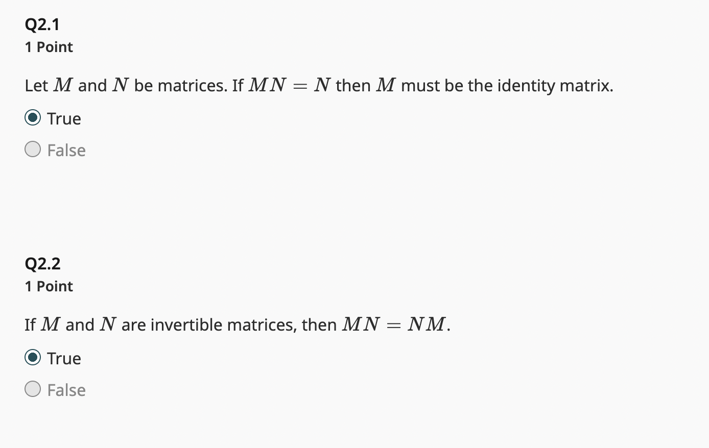 Solved Let M and N be matrices. If MN=N then M must be the | Chegg.com