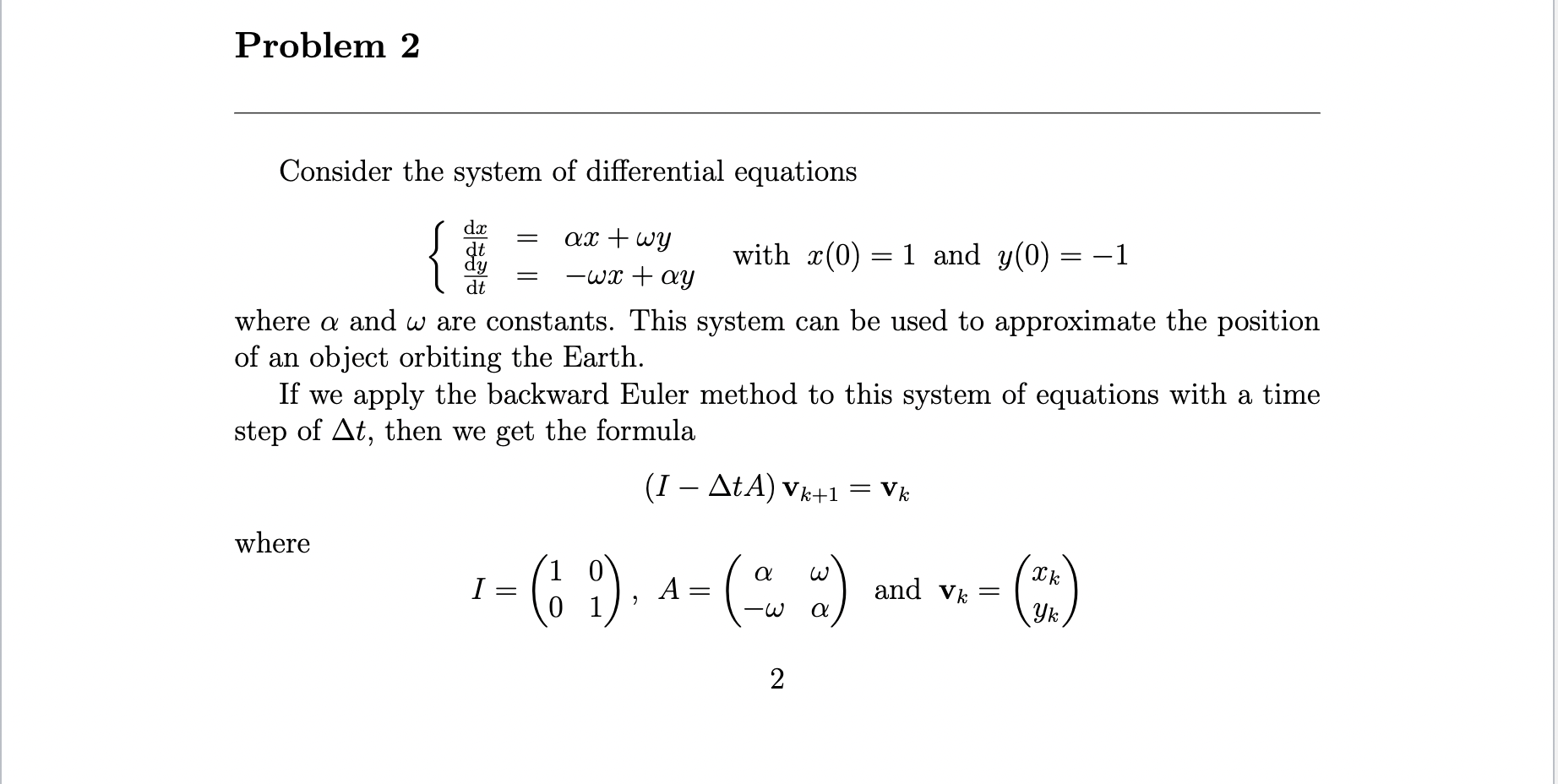 Solved Consider the system of differential equations where α | Chegg.com