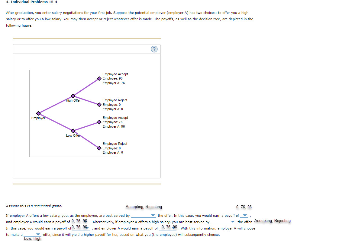 Solved 4. Individual Problems 15-4 After graduation, you | Chegg.com