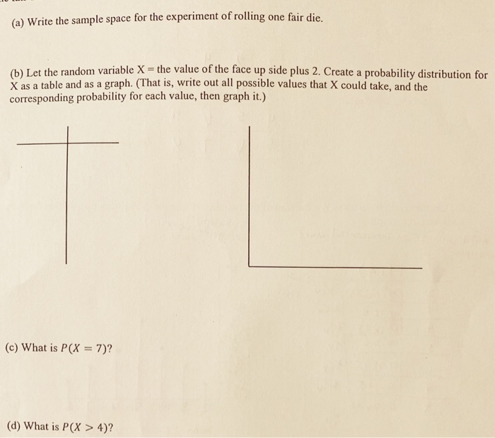 Solved (a) Write the sample space for the experiment of | Chegg.com