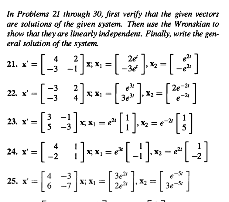 Solved In Problems 21 through 30, first verify that the | Chegg.com