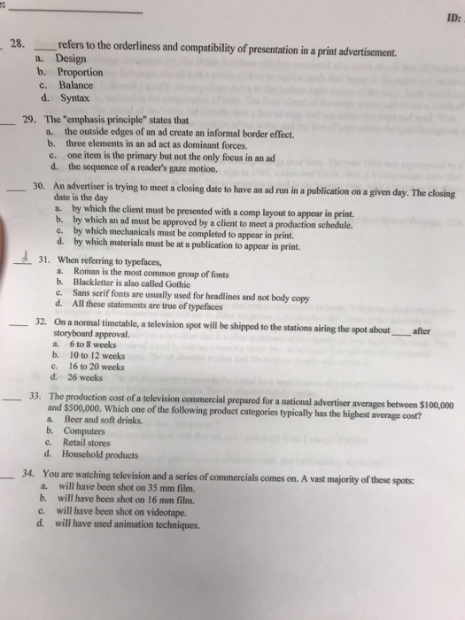 Informal Balance Advertisement