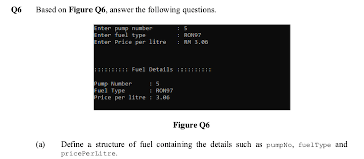 Solved Q6 Based on Figure Q6, answer the following | Chegg.com