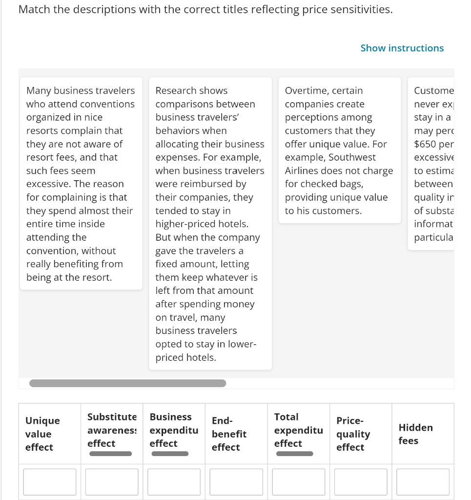 Solved Match the descriptions with the correct titles | Chegg.com