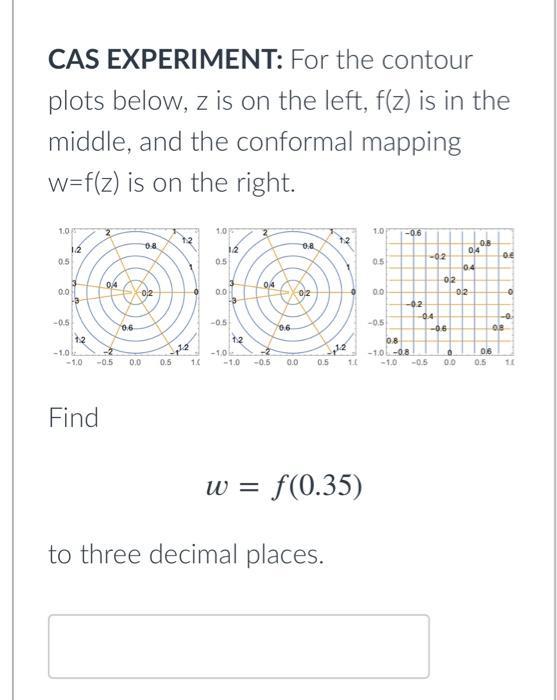 Solved CAS EXPERIMENT: For the contour plots below, z is on | Chegg.com