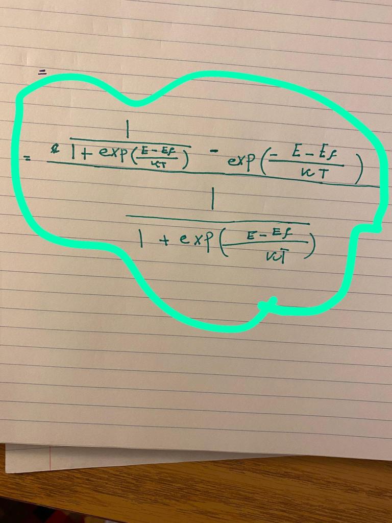 Solved This equations about Fermi–Dirac probability function | Chegg.com