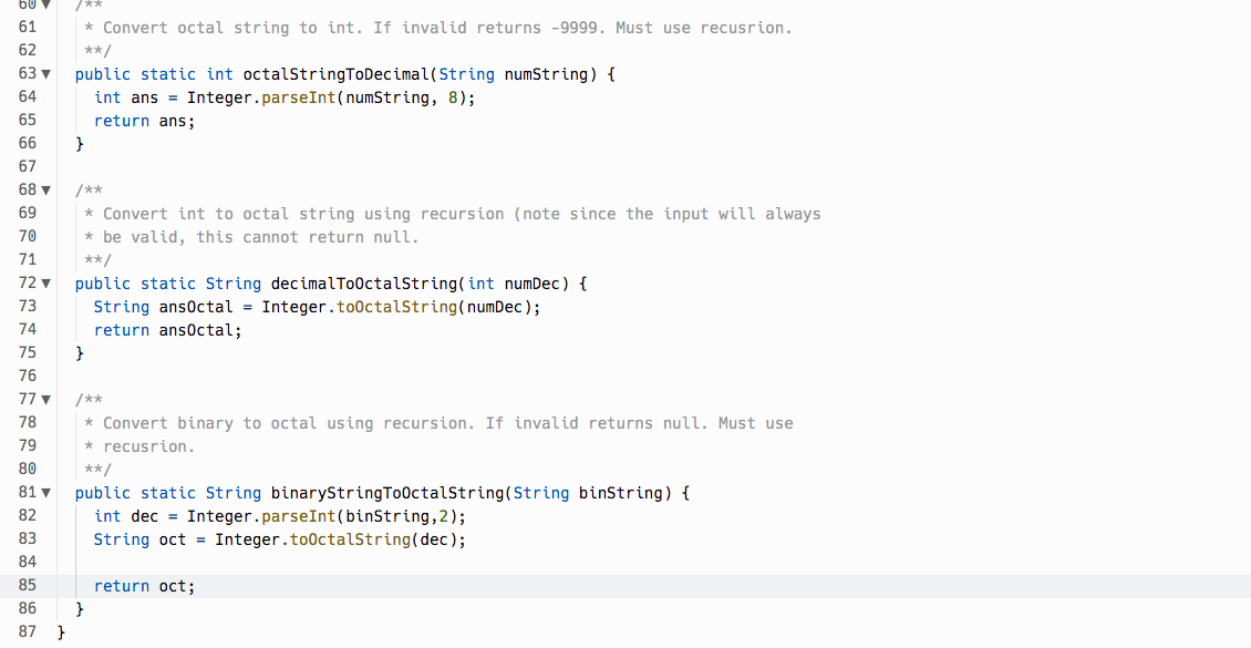 Solved Create 5 test cases for each of the methods(3 methods | Chegg.com