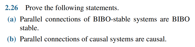 Solved 2.26 Prove the following statements. (a) Parallel | Chegg.com