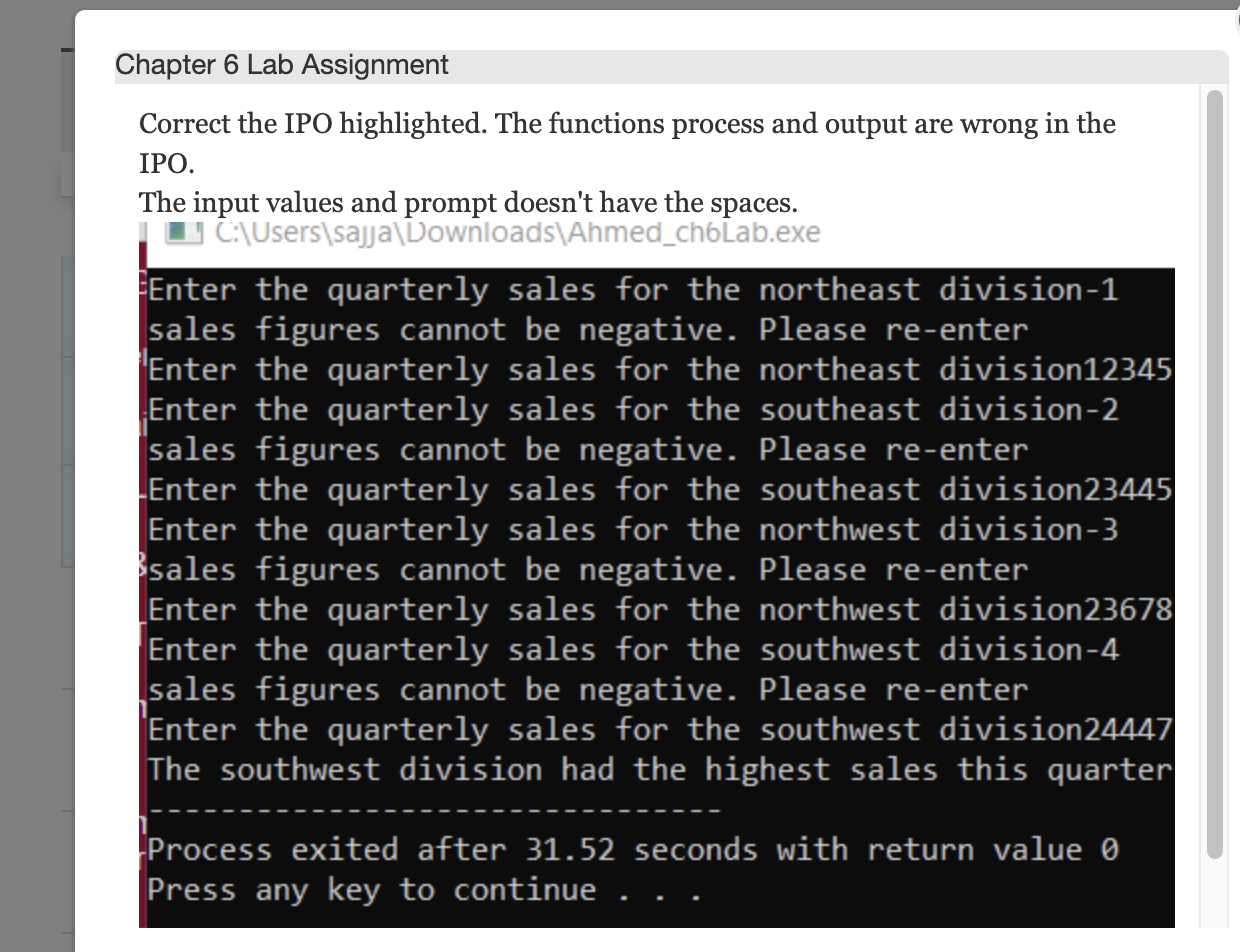 Solved These is the instructions:here is my code | Chegg.com