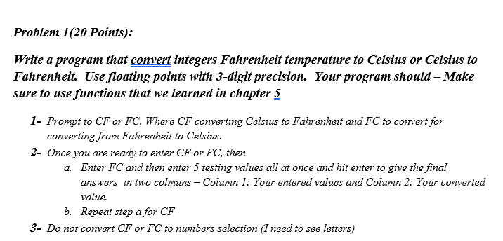 Solved Problem 120 Points Write A Program That Convert 0130