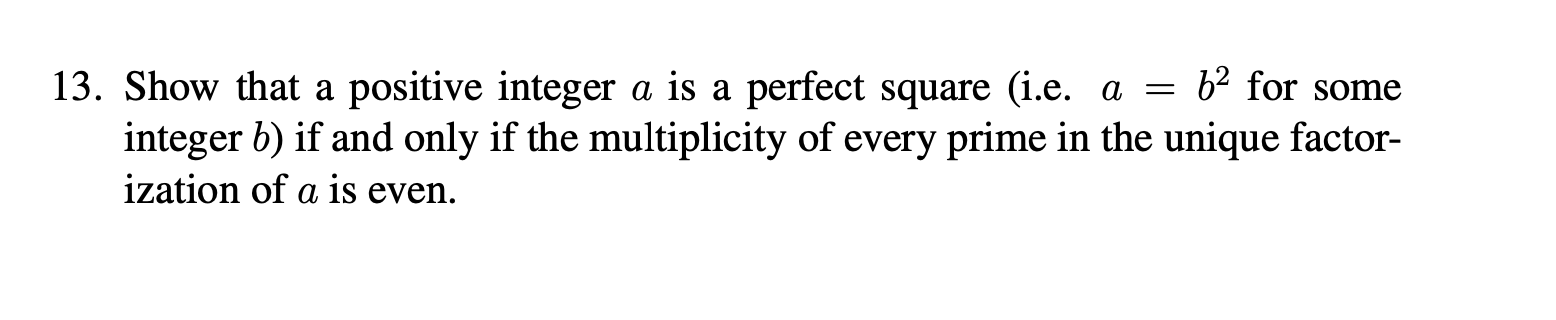 3. Show that a positive integer a is a perfect square | Chegg.com