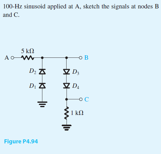 Solved I don't know how to do this exercise of Diodes | Chegg.com