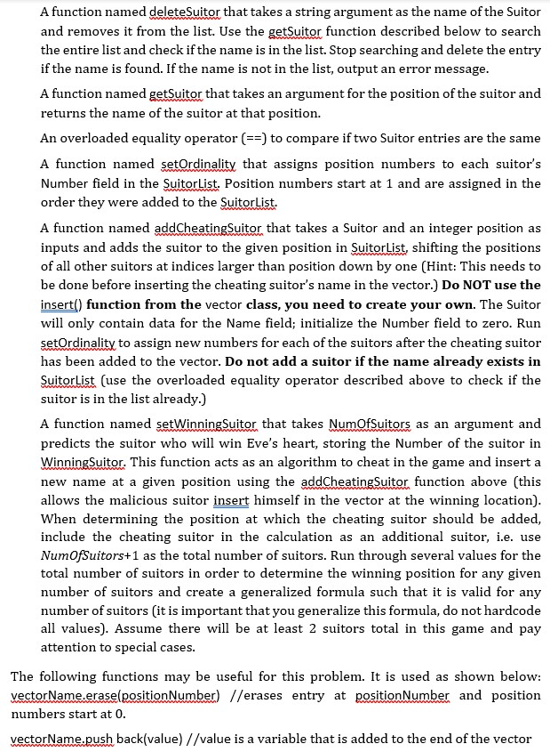 Solved Code in C++ please need ASAP! --- Thank you will be | Chegg.com