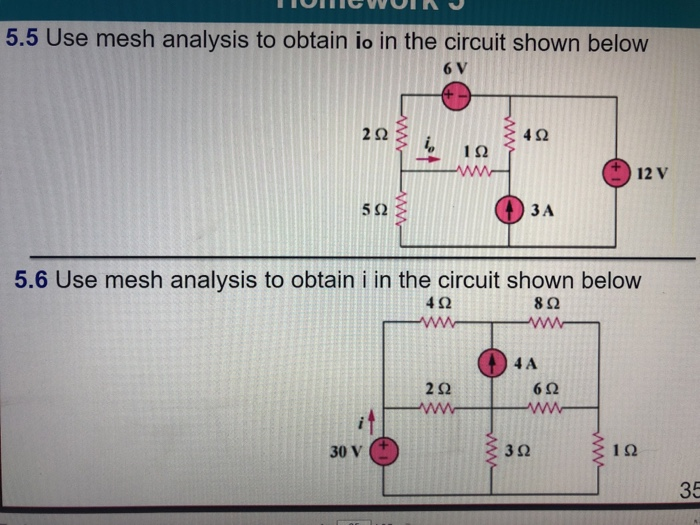Solved 5.5 Use mesh analysis to obtain io in the circuit | Chegg.com