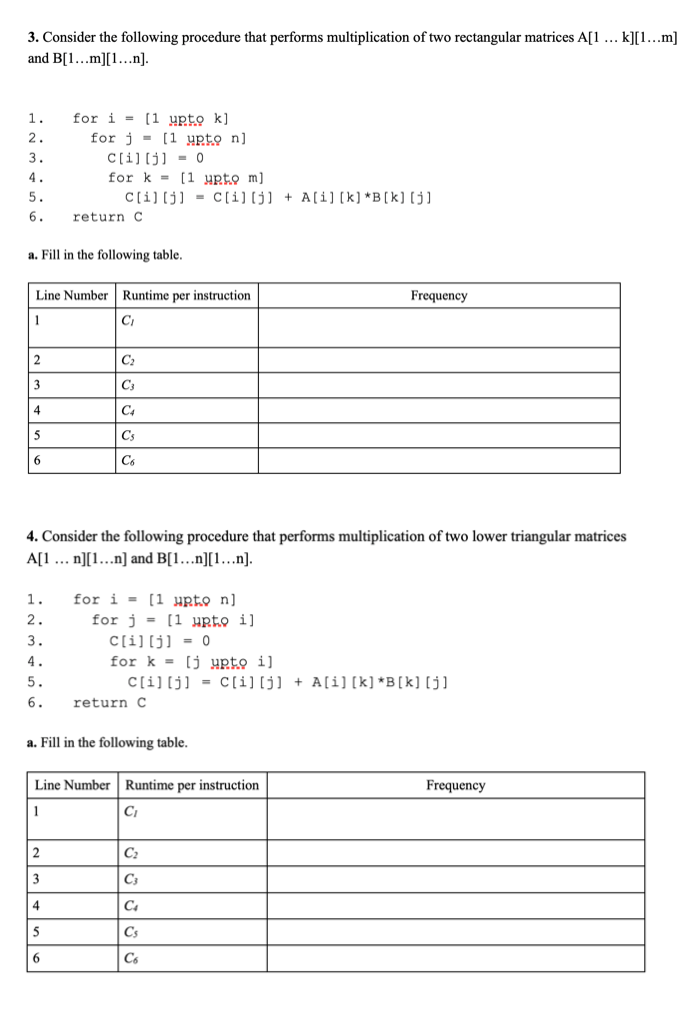 Solved 3. Consider the following procedure that performs | Chegg.com
