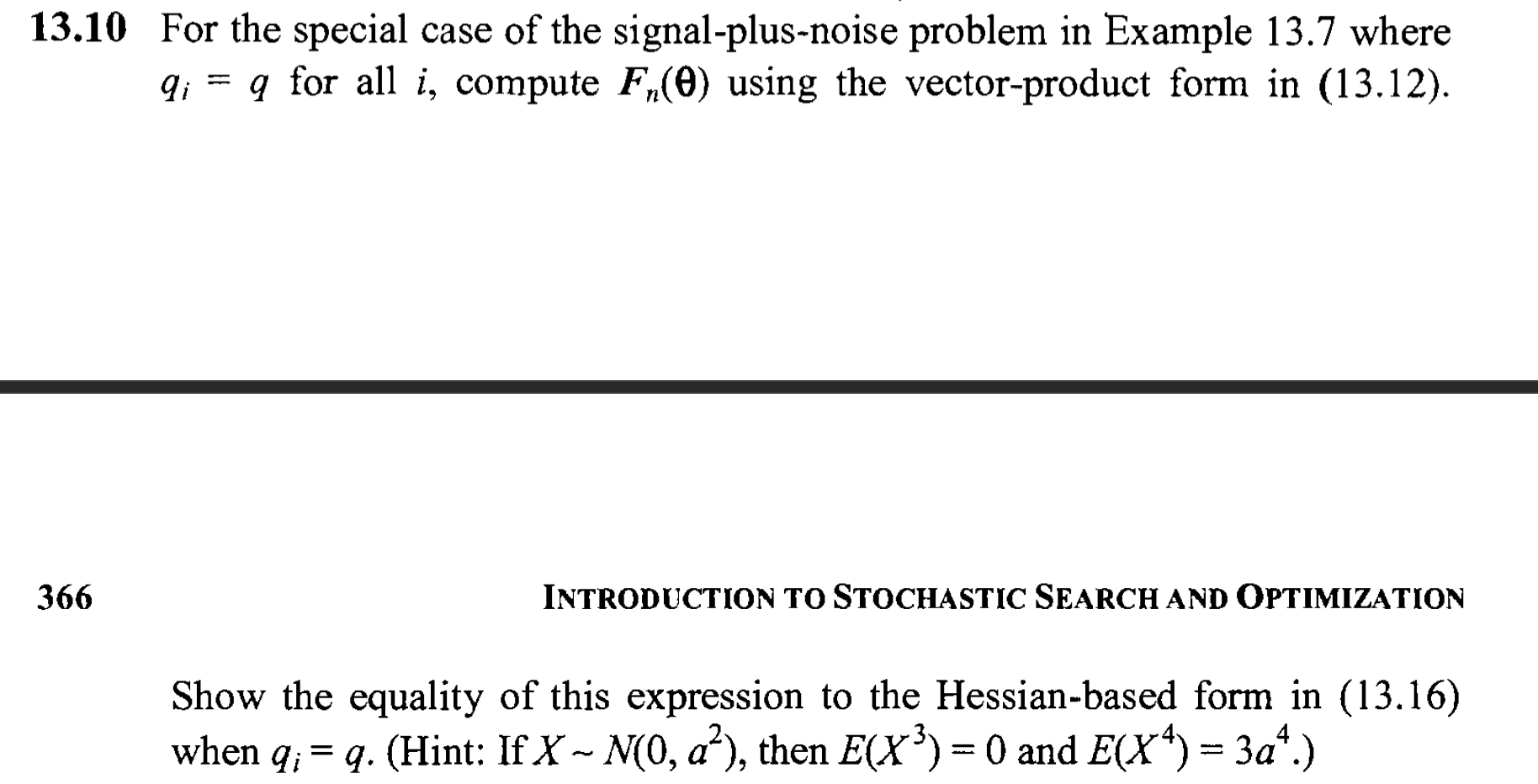 Solved 3.10 For the special case of the signal-plus-noise | Chegg.com