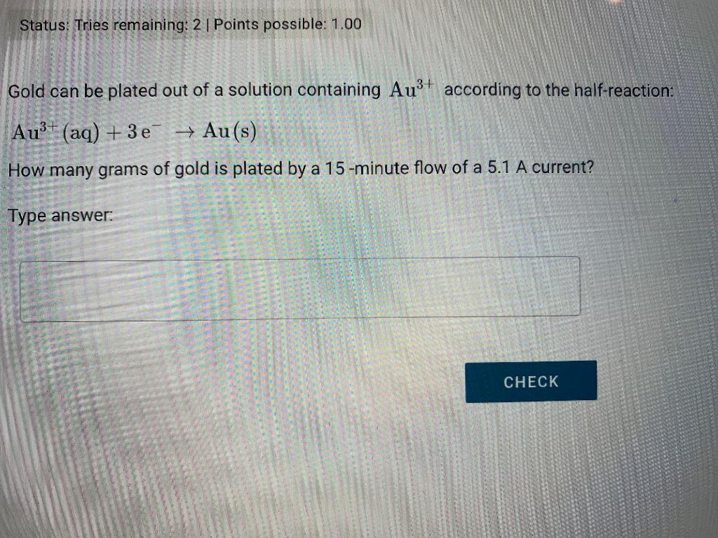 Solved Status: Tries remaining: 2 I Points possible: 1.00 | Chegg.com