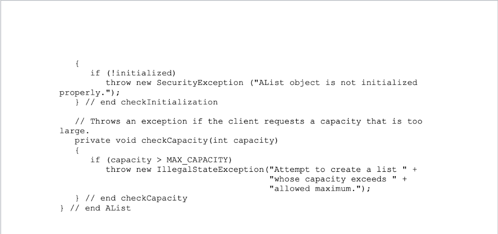 The List ADT is defined in the code provided below. | Chegg.com