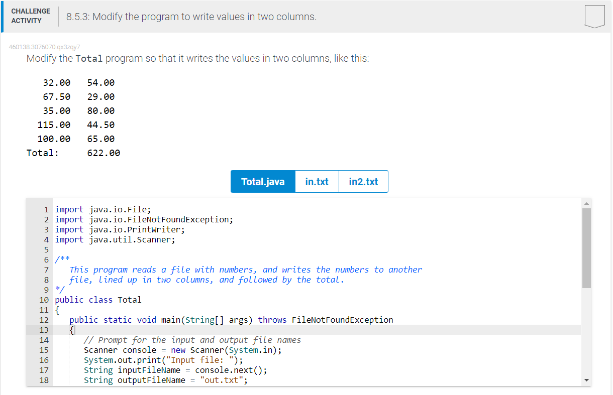 Solved Modify the program to write values in two | Chegg.com Solved Modify the program to write values in two | Chegg.com