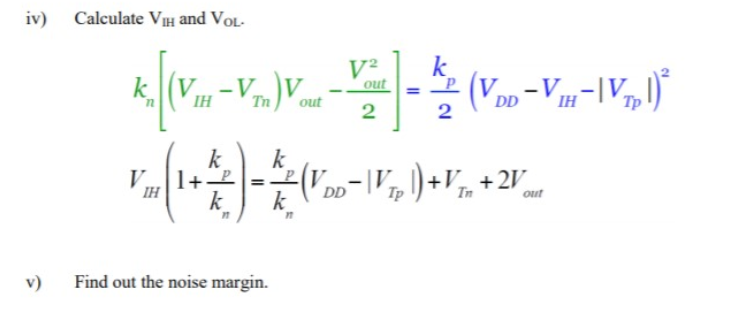 Solved Current-voltage equation of n-. p-channel MOSFET For | Chegg.com
