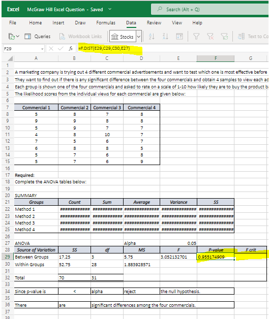 Solved Please answer with Excel Formulas. How do I find the | Chegg.com