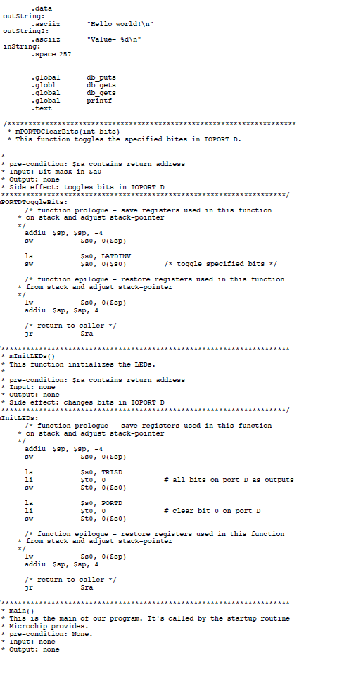 Solved In MIPS assembly code: There are few intentional | Chegg.com