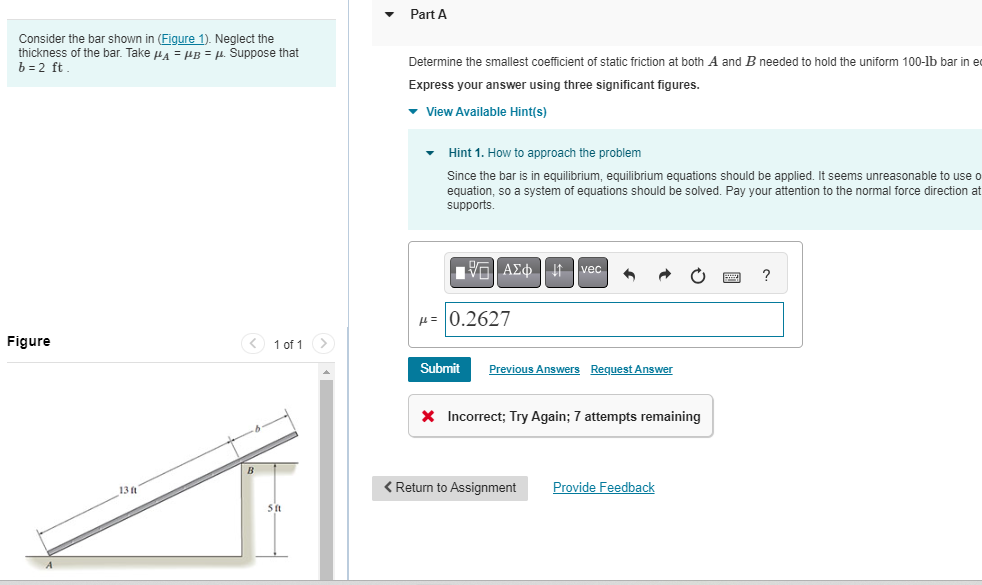 Solved Consider the bar shown in (Figure 1). Neglect the | Chegg.com