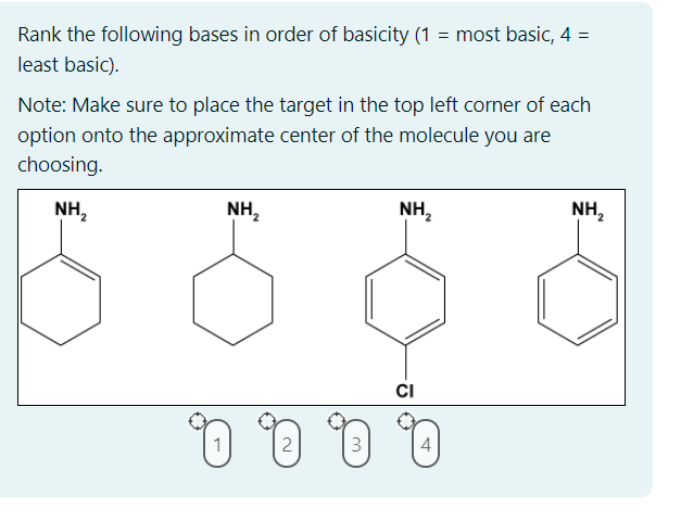 Solved Rank the following bases in order of basicity most | Chegg.com