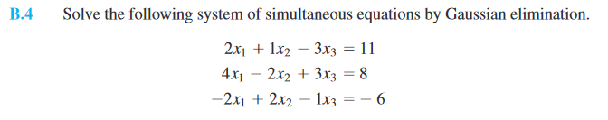 Solved 4 Solve the following system of simultaneous | Chegg.com