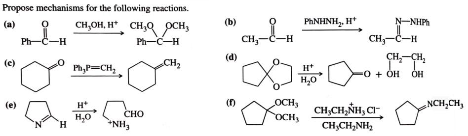 Solved Propose mechanisms for the following reactions. | Chegg.com Solved Propose mechanisms for the following reactions. | Chegg.com