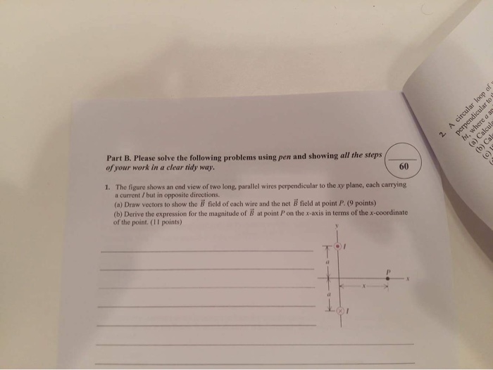 Solved The figure shows an end view of two long, parallel | Chegg.com