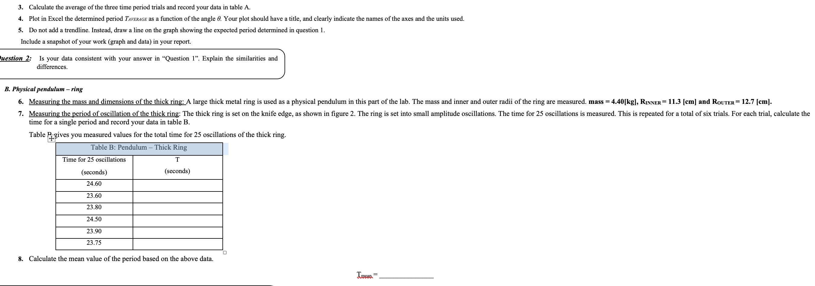 Solved 3. Calculate the average of the three time period | Chegg.com