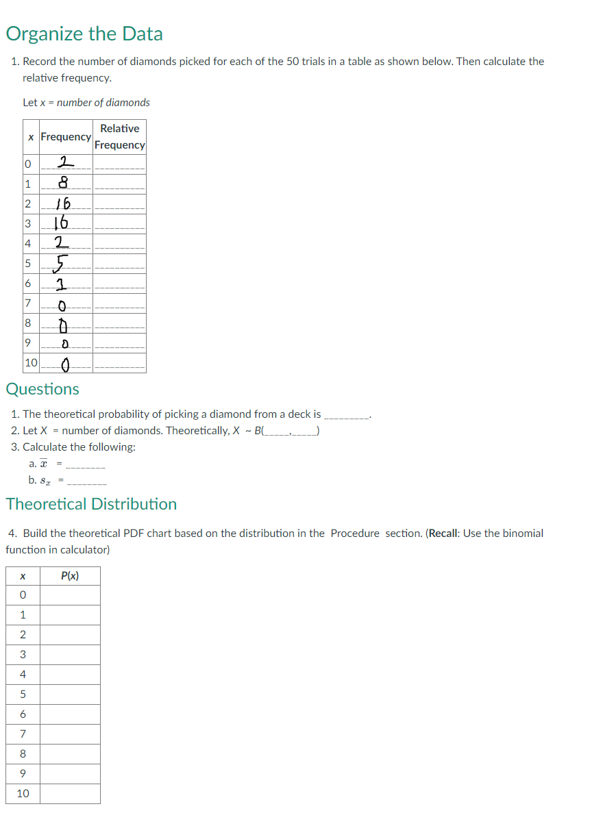 Solved Need help answering all questions (#1-9) with given | Chegg.com